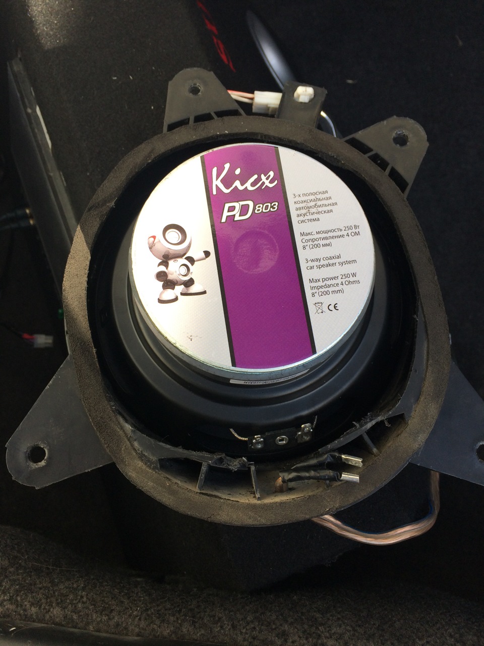 20-ки в двери на родные подиумы! Динамики KICX PD-803. — Toyota Carina ED (3G), 2 л, 1997 года ...