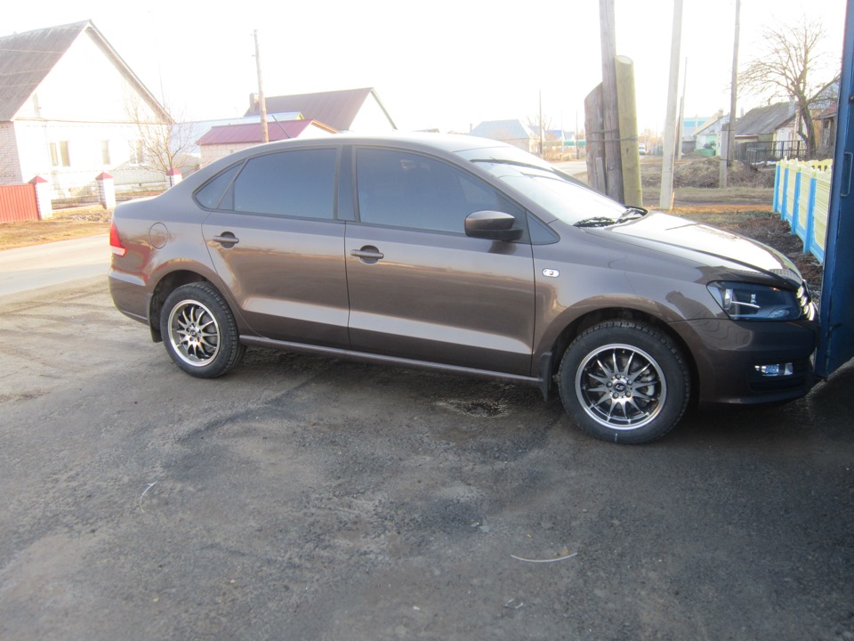Съёмная силиконовая тонировка 15% — Volkswagen Polo Sedan, 1,6 л, 2015 ...