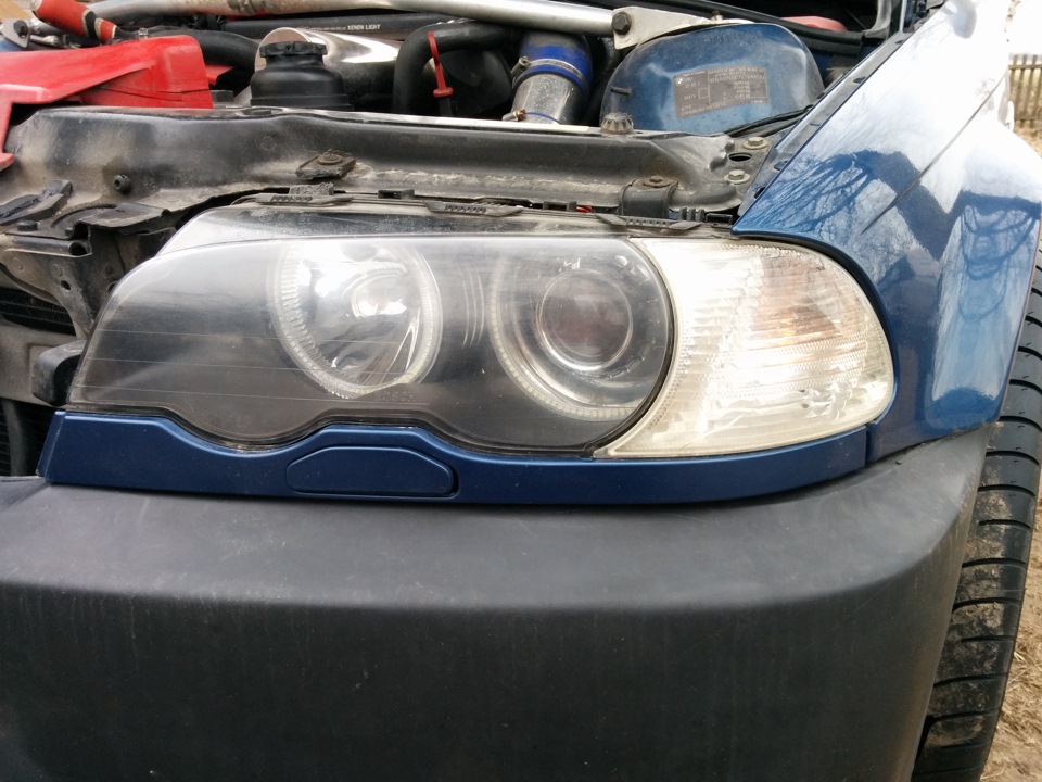 №2: Замена головной оптики — BMW 3 series Coupe (E46), 2,2 л, 2001 года ...