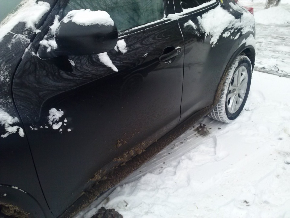 Первые снега на Juke Puke with Kenda tire — Nissan Juke (1G), 1,6 л ...