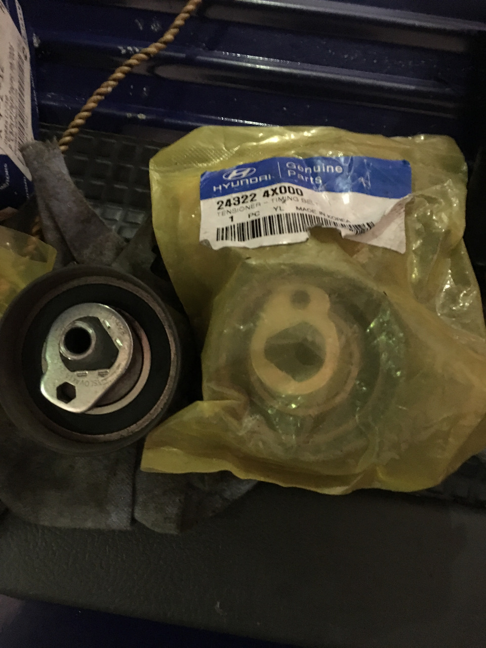 243224X000 Шкив натяжителя ремня грм KIA HYUNDAI | Запчасти на DRIVE2