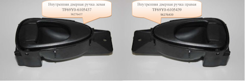 96276437 Внутренняя ручка двери GM | Запчасти на DRIVE2