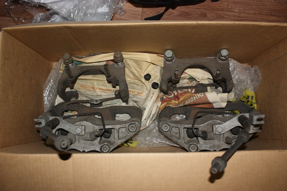 Передние тормоза 320 мм. ч.1 — "Покупка суппортов и покраска" — Audi A4 ...