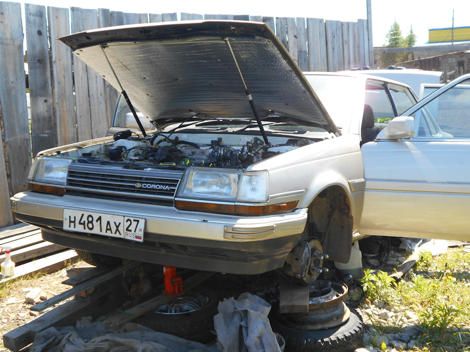 Плановый ремонт продолжается. — Toyota Corona (T150/160), 1,8 л, 1985 ...