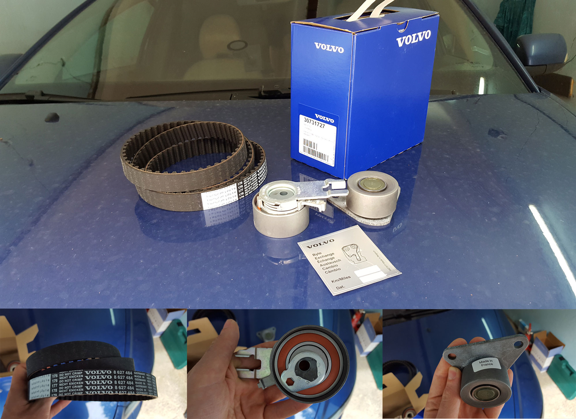 Замена роликов и ремня ГРМ — Volvo V50, 2,4 л, 2006 года | визит на ...