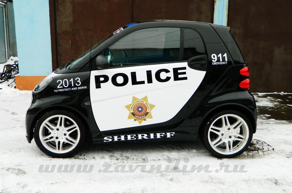SMART FORTWO BRABUS — POLICE CAR — Zavinilim на DRIVE2