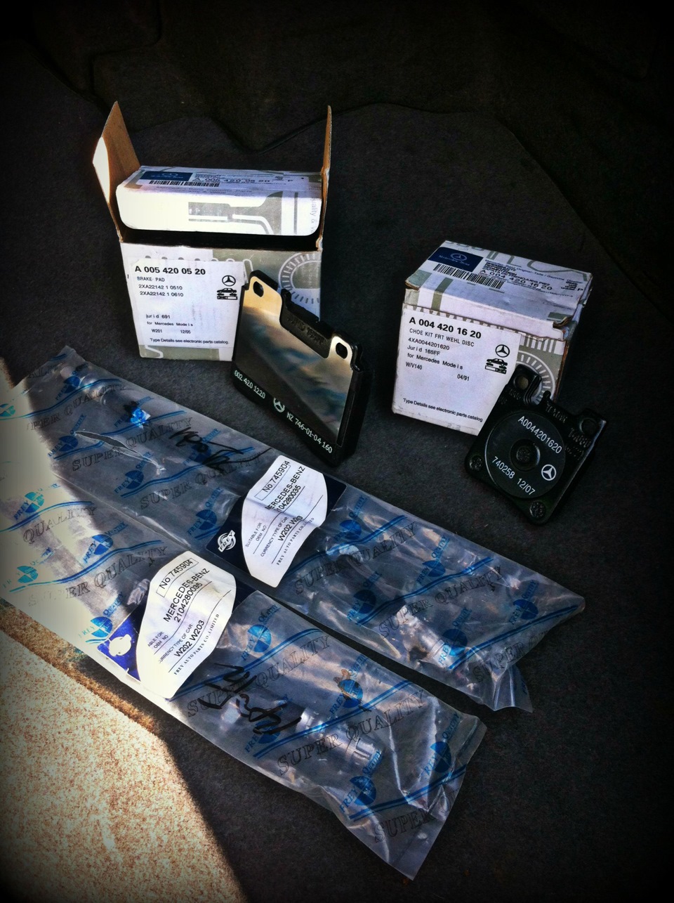 A0054200520 Комплект колодок тормозных Mercedes | Запчасти на DRIVE2