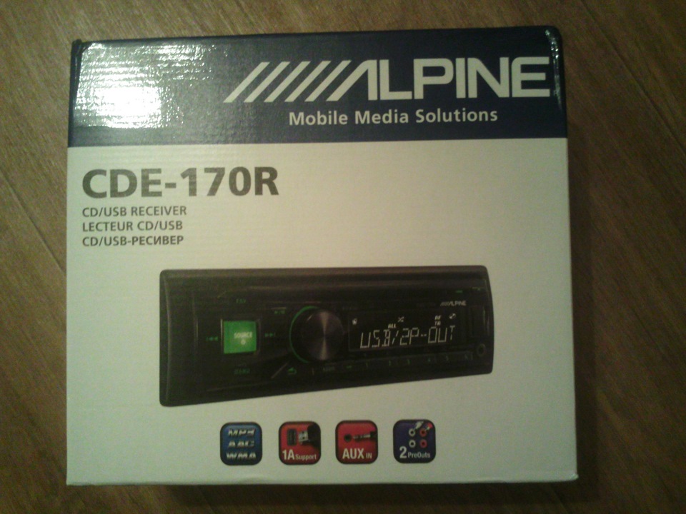 ALPINE CDE-170R — Skoda Octavia A4 Mk1, 1,4 л, 2008 года | автозвук | DRIVE2