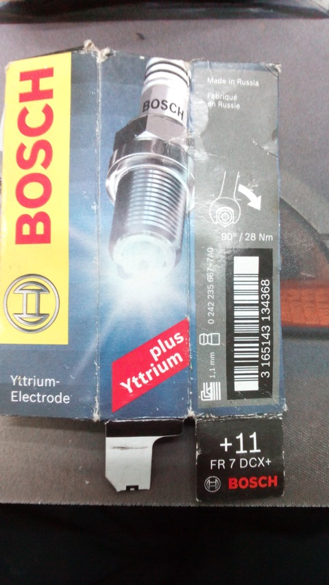 0242235667 Свеча зажигания BOSCH | Запчасти на DRIVE2