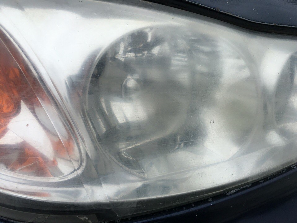 Отполировали фары, ибо надоело вглядываться в тёмную даль) — Nissan ...