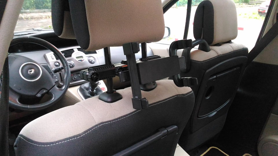 Держатель для планшета на подголовник — Renault Scenic II, 1,5 л, 2008 ...