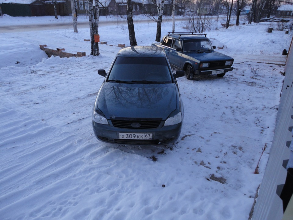 накладки на фары успешно покрашены и установлены — Lada Приора седан, 1 ...