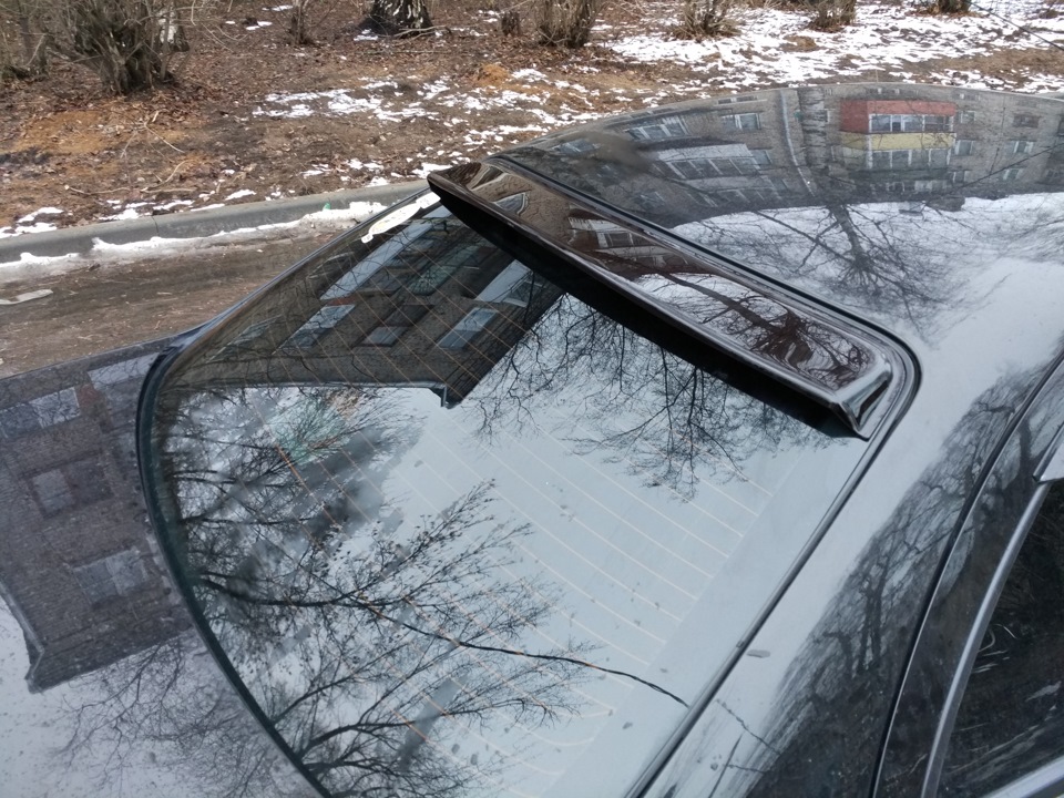Дефлектор на заднее стекло — Nissan Almera II (N16), 1,8 л, 2005 года ...