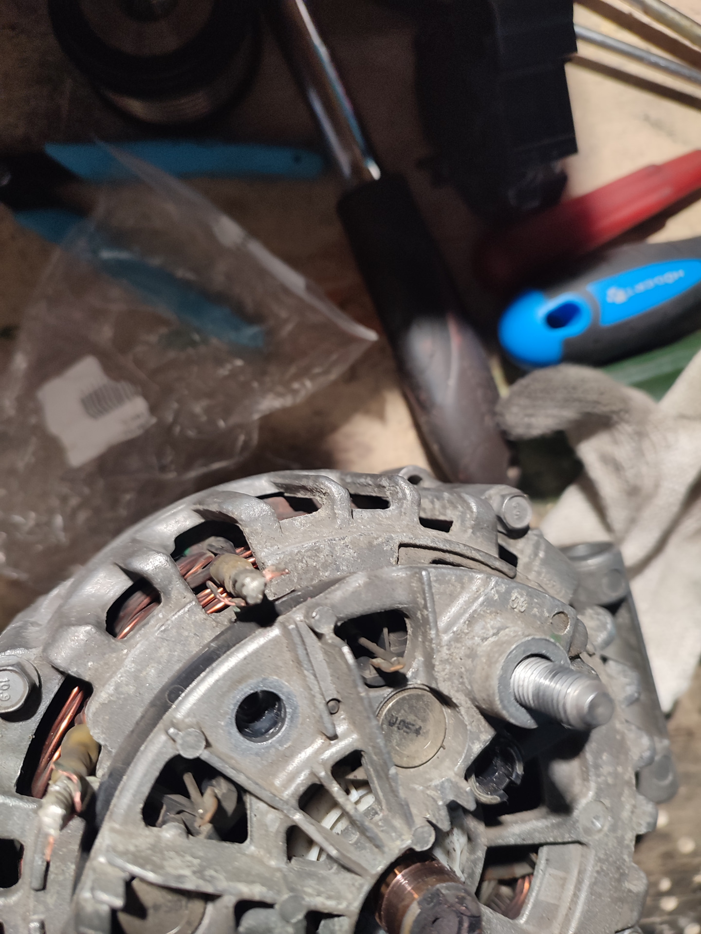 Переборка генератора с lin (06J 903 023 K) — Skoda Superb Mk2, 1,8 л ...