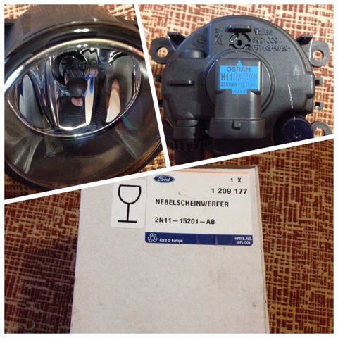 1209177 Фара противотуманная / C-Max, Fiesta, Fusion, Focus II/III ...