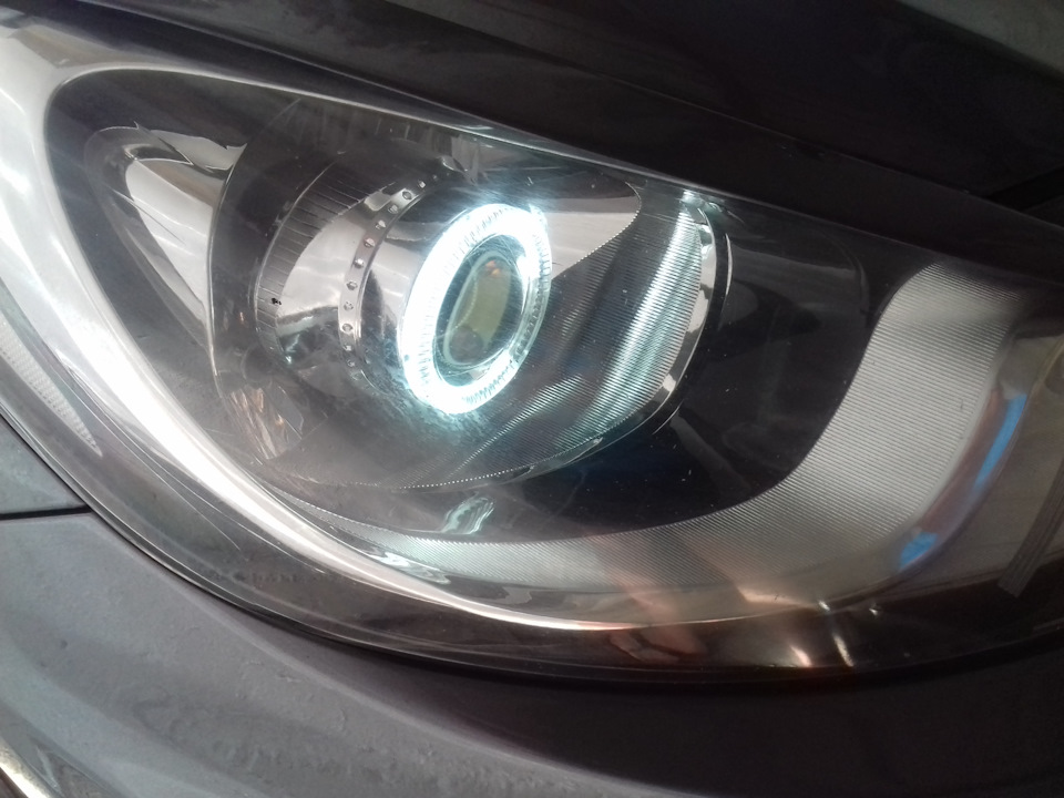 линзы в фары — Hyundai Solaris (1G), 1,6 л, 2011 года | тюнинг | DRIVE2