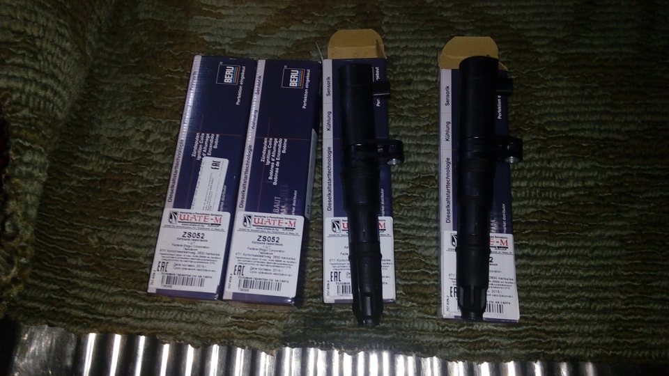 ZS052 Катушка зажигания Рено K4M, K4J BERU | Запчасти на DRIVE2
