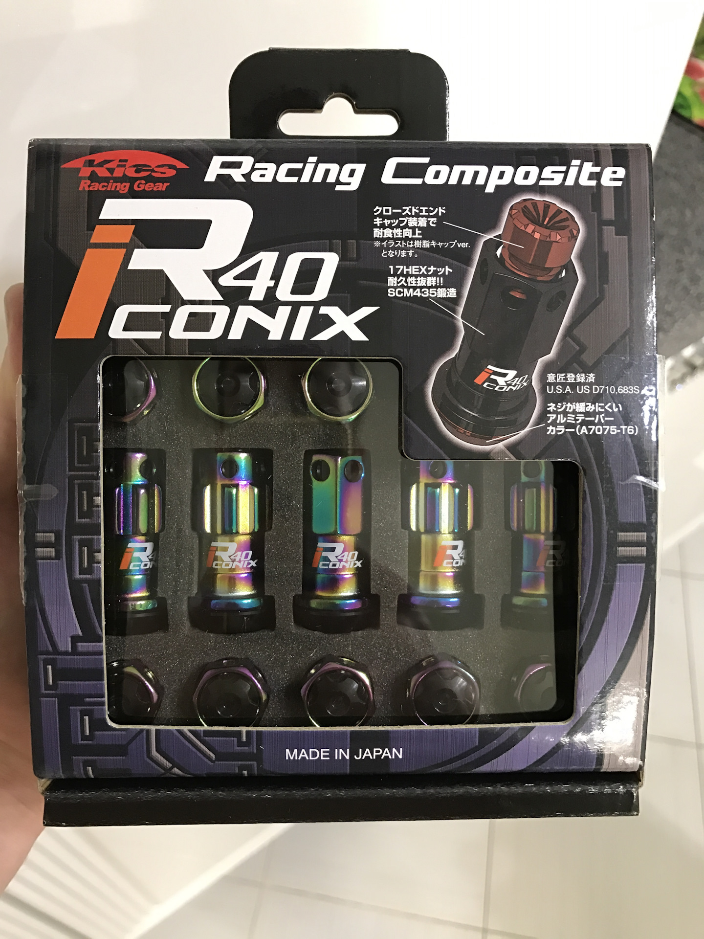 Гайки KYO-EI Project Kics Racing Composite R40 iCONIX — Infiniti G25, 2 ...