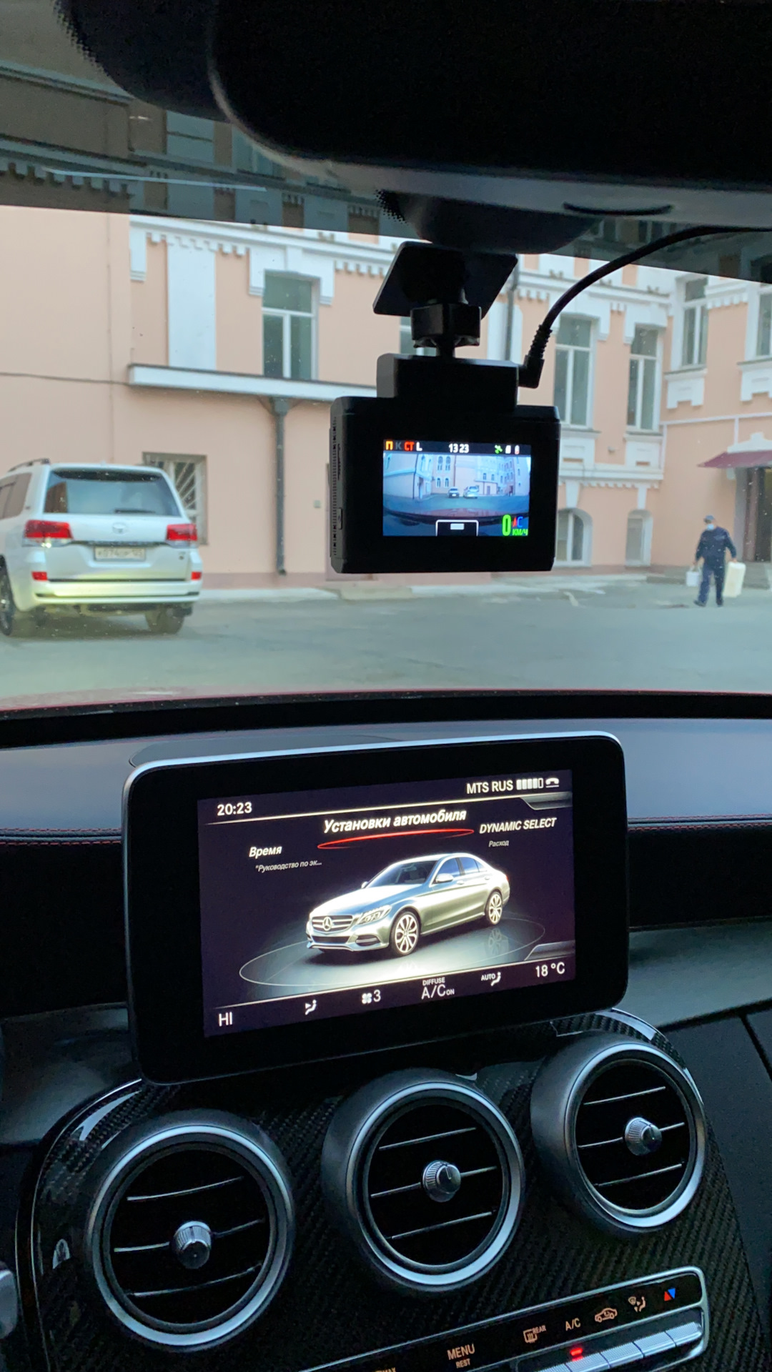 Видеорегистратор+радар Inspector MapS — Mercedes-Benz C 43 AMG (W205), 3 л, 2016 года ...