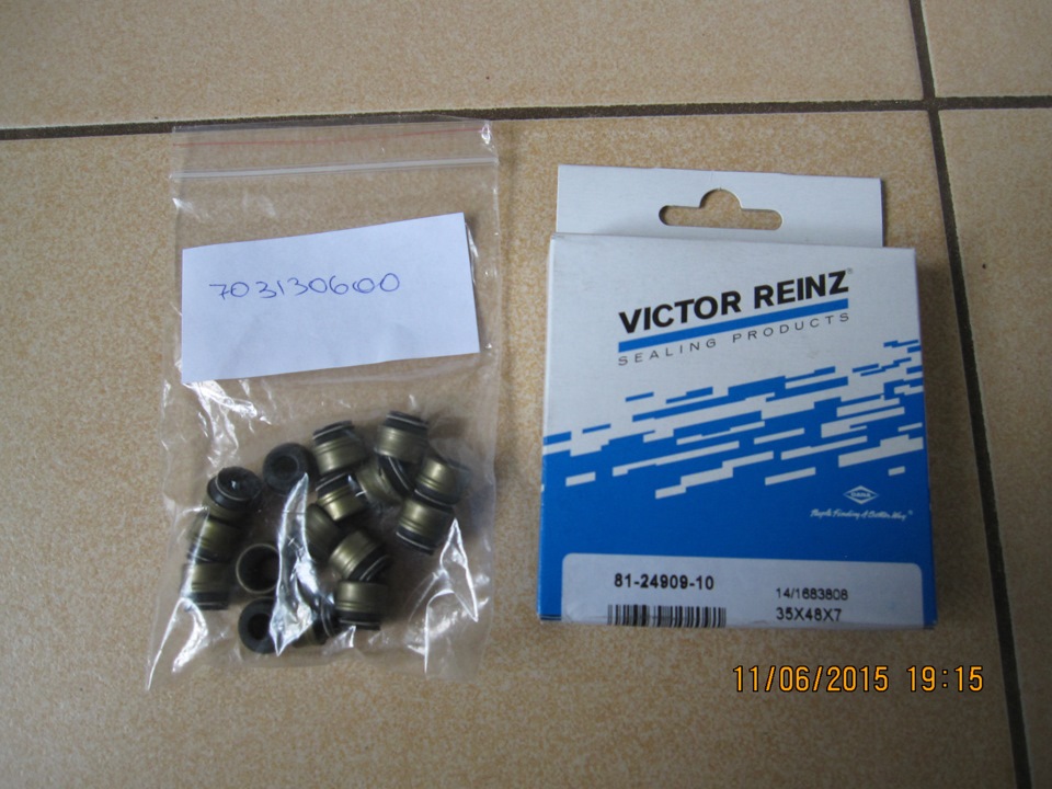 703130600 Уплотнительное кольцо, стержень клапана VICTOR REINZ ...