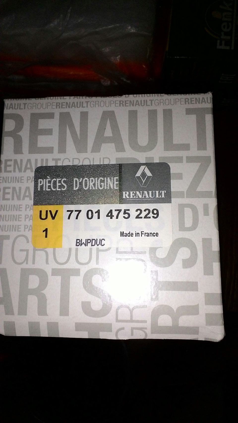 7701475229 Фильтр топл RENAULT | Запчасти на DRIVE2