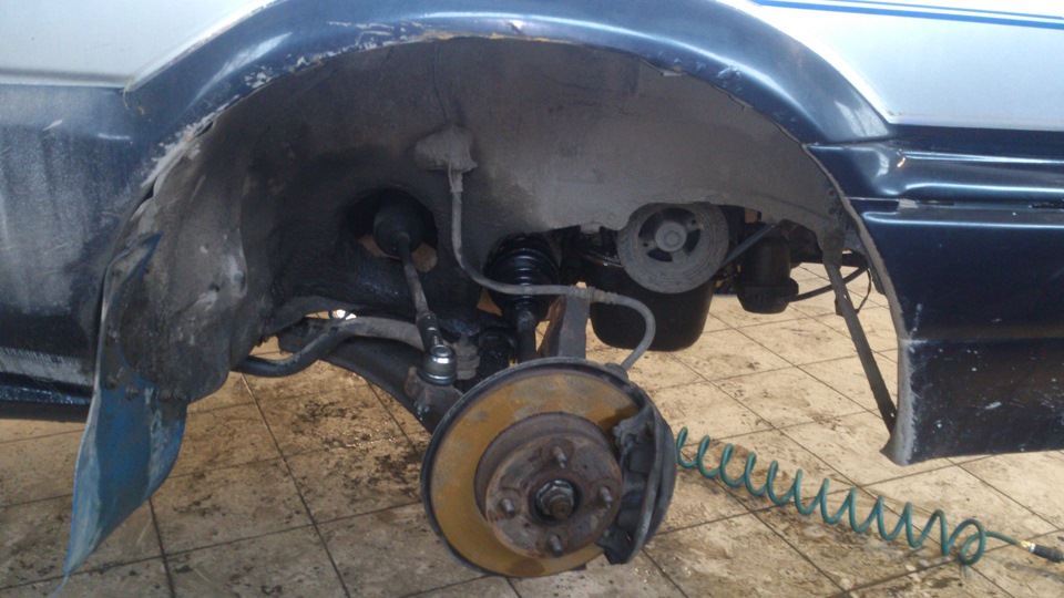 передняя подвеска — Toyota Carib (95), 1,6 л, 1990 года | плановое ТО ...