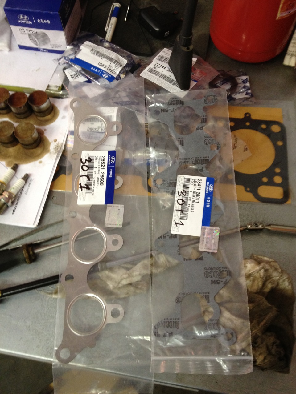 2841126011 ПРОКЛАДКА КОЛЛЕКТОРА KIA HYUNDAI | Запчасти на DRIVE2