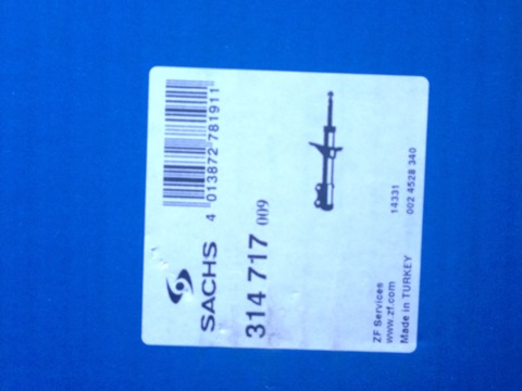 314717 Амортизатор для AUDI, SEAT, SKODA, VW SACHS | Запчасти на DRIVE2