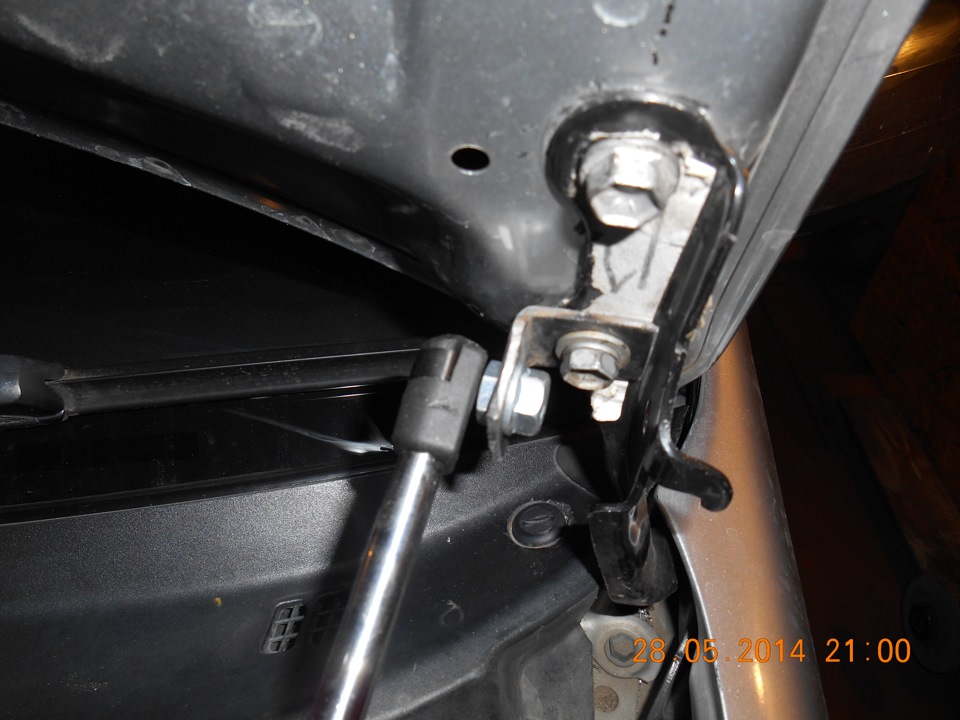 Газовые упоры капота — Toyota RAV4 (II), 1,8 л, 2001 года | стайлинг ...