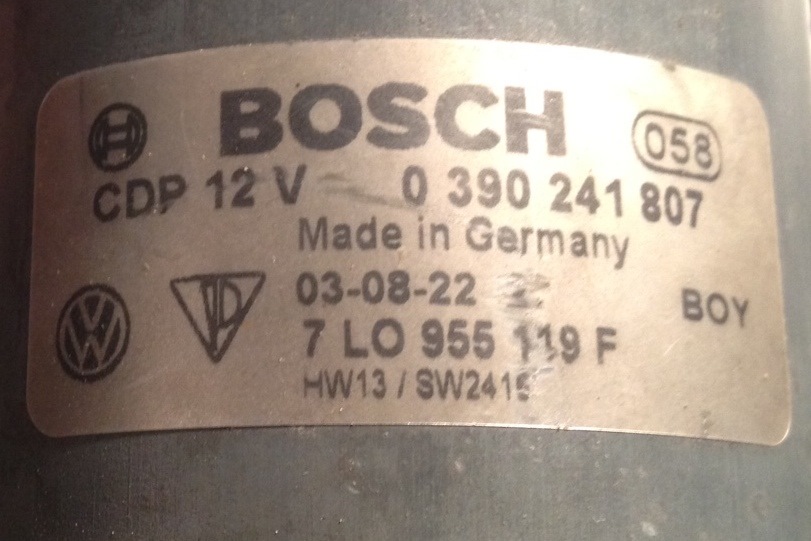 Porsche Cayenne блок управления электромотором дворников 7L0955119F ...