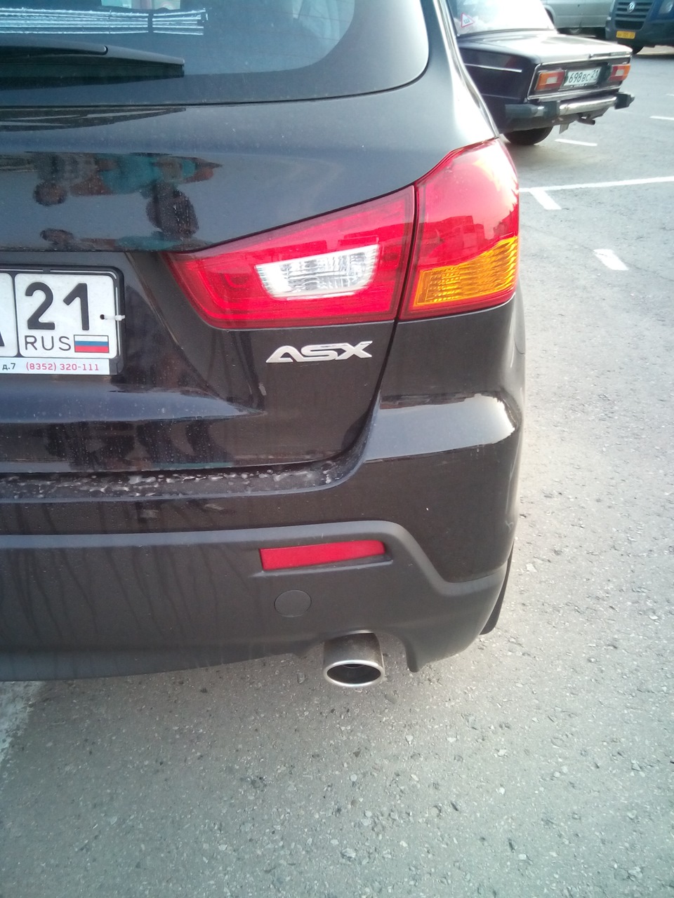 Насадка на глушак — Mitsubishi ASX, 1,6 л, 2013 года | тюнинг | DRIVE2