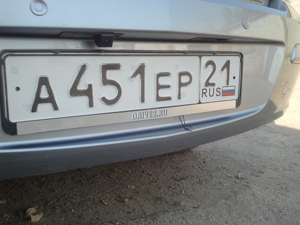 Рамка для номера с посветкой — Opel Astra H, 1,8 л, 2008 года ...