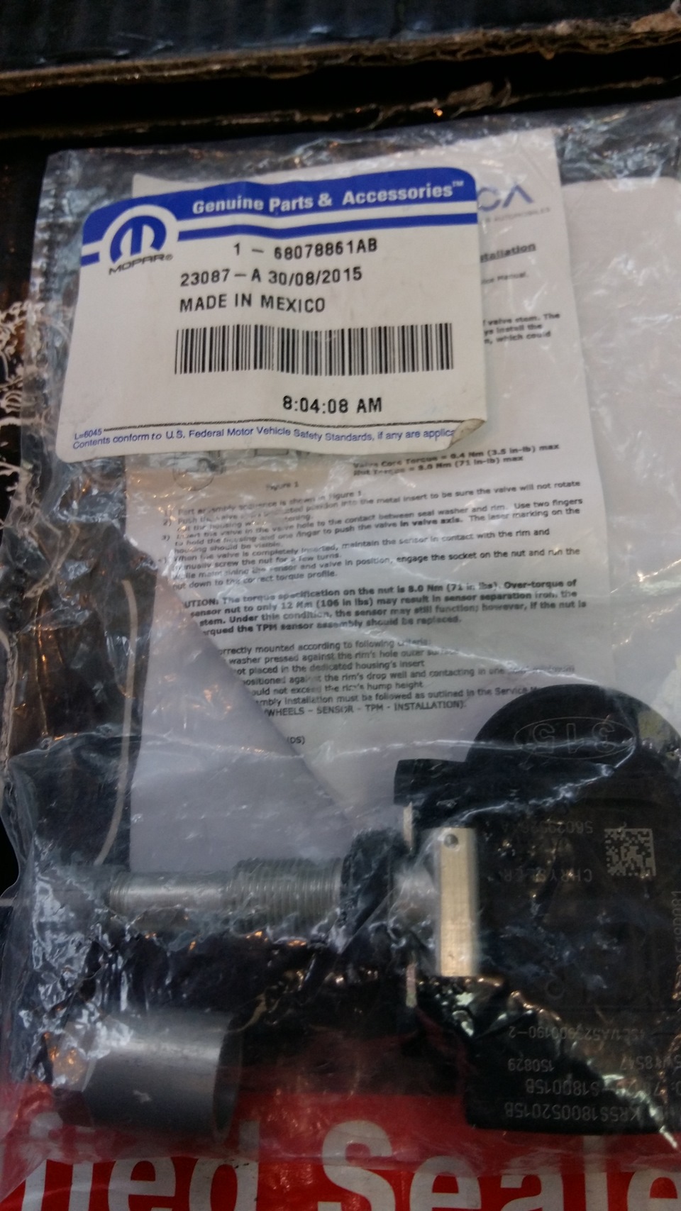 Продаётся датчик давления шин — Jeep Grand Cherokee SRT-8 (WK), 6,1 л ...