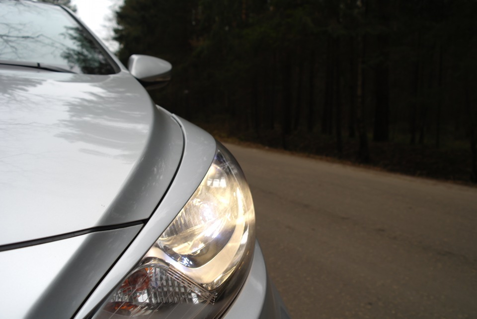Крашенные реснички — Hyundai Solaris (1G), 1,6 л, 2012 года | тюнинг ...