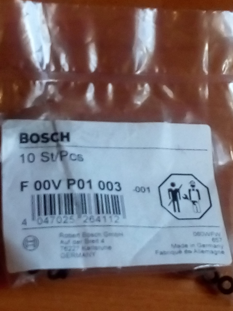 F00VP01003 Уплотнительное кольцо BOSCH | Запчасти на DRIVE2