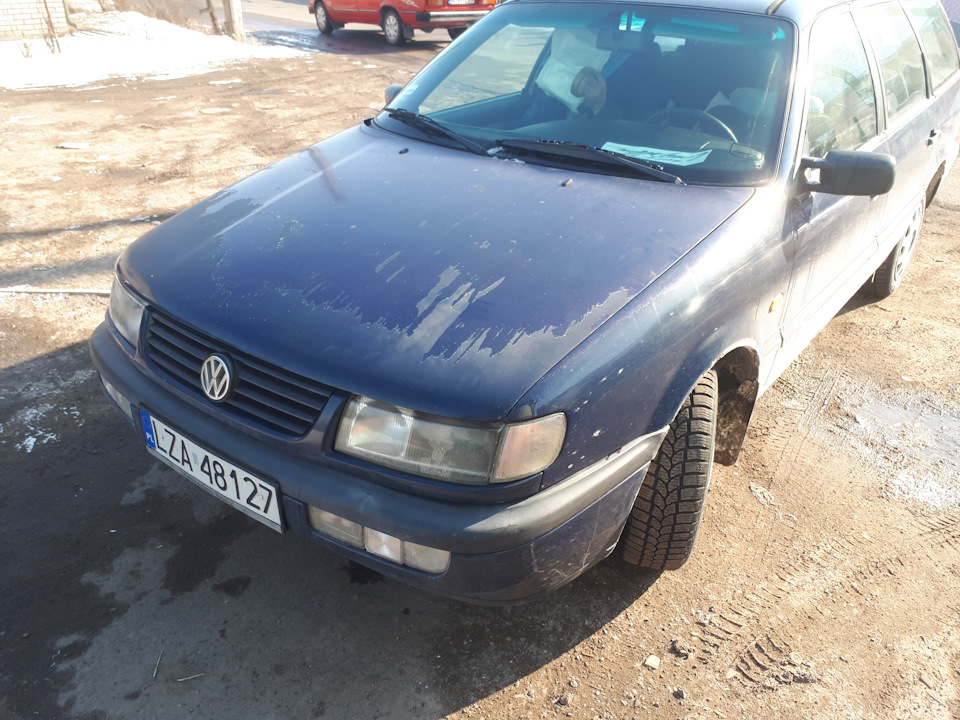 Перекрас капота — Volkswagen Passat B4 1 9 л 1994 года кузовной