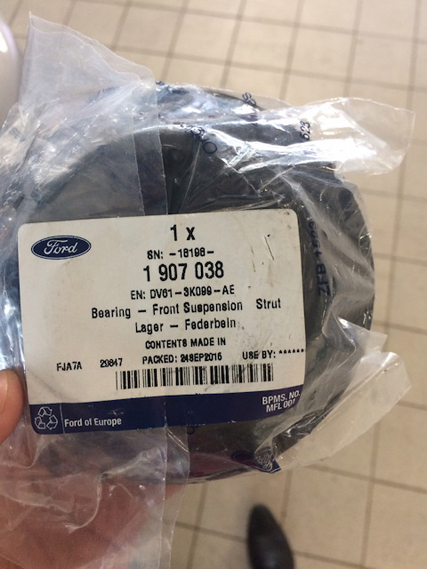 1907038 Подшипник опоры переднего амортизатора Ford | Запчасти на DRIVE2