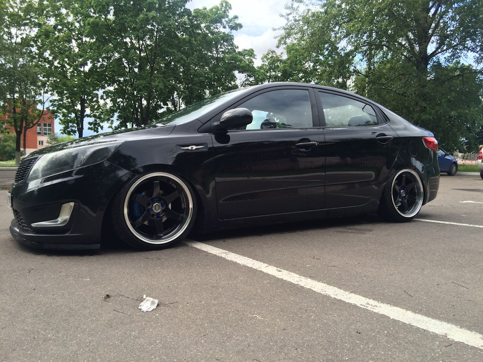 Kia Rio on air — Сообщество «Stanced» на DRIVE2