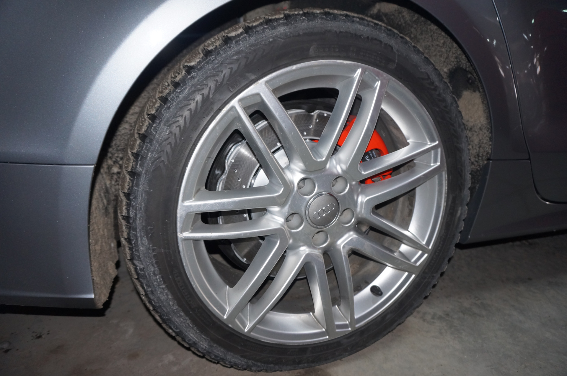 МОНТАЖ тормозов High Performance Brakes — Audi A7 Sportback (1G), 3 л ...