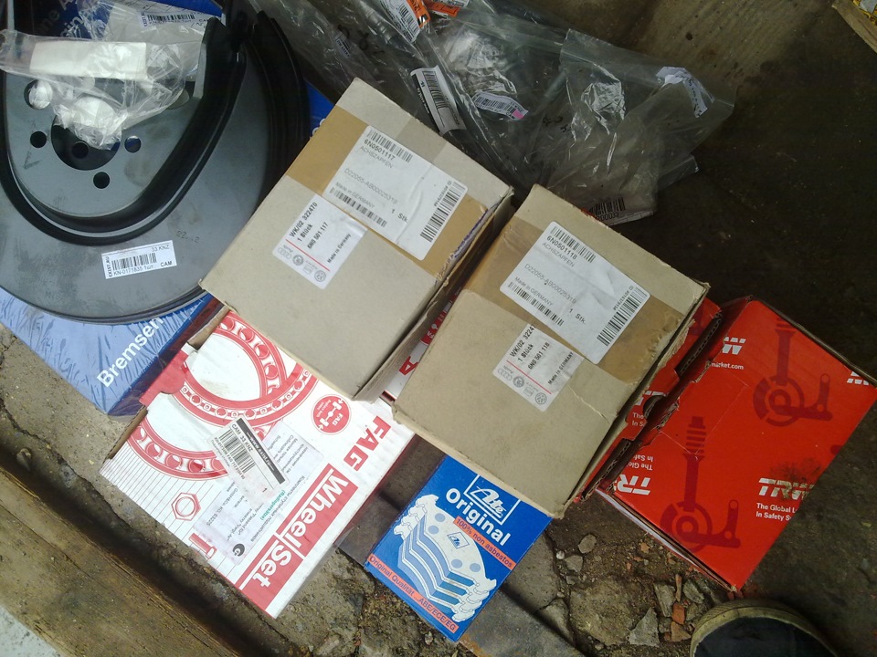 Замена задних тормозов.Переход на двухрядный подшипник. Часть I ...