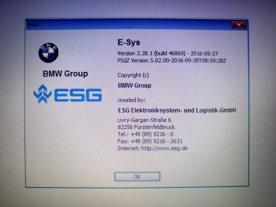 E-sys Launcher 2.7.1 — BMW 3 series (F30), 1,6 л, 2013 года | другое | DRIVE2