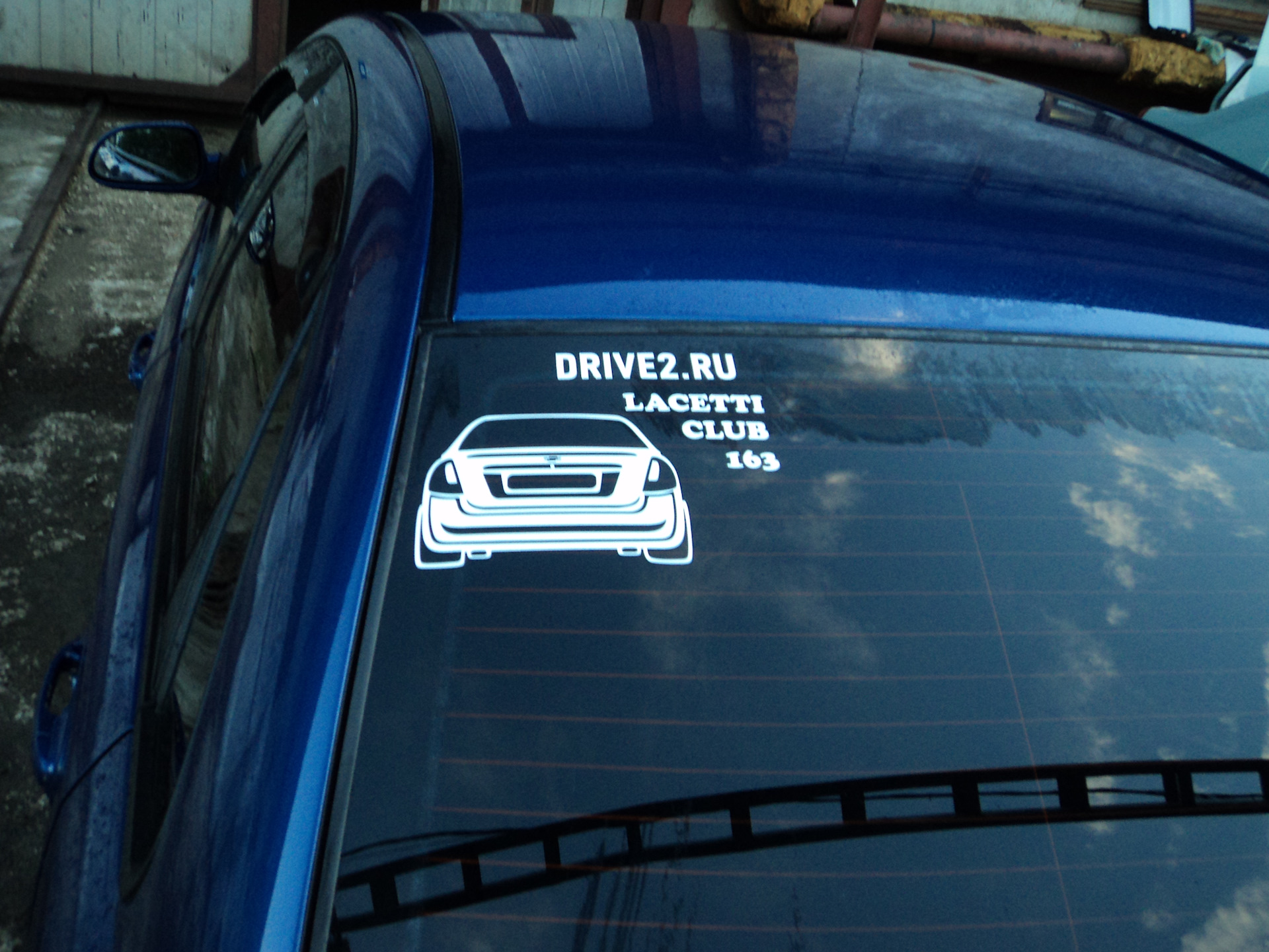 Наклейка Lacetti club Самара — Chevrolet Lacetti Sedan, 1,6 л, 2008 ...