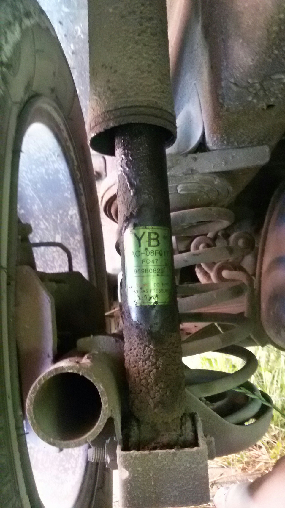 96980829 Амортизатор задний / Chevrolet Aveo 10~ GM | Запчасти на DRIVE2