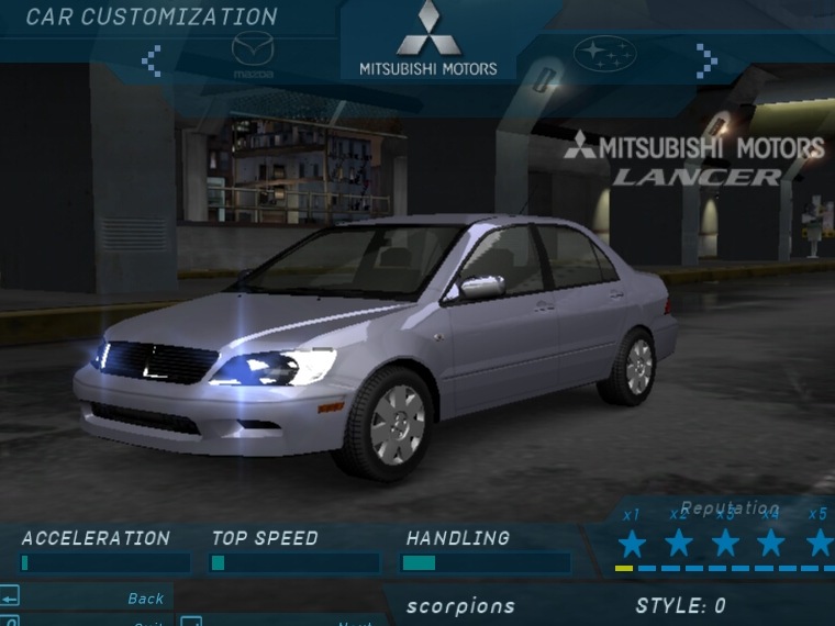 NFS Underground — кто помнит Lancer (не EVO) — DRIVE2