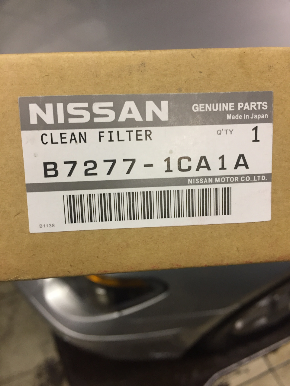B72771CA1A Фильтр салонный OEM NISSAN INFINITI | Запчасти на DRIVE2