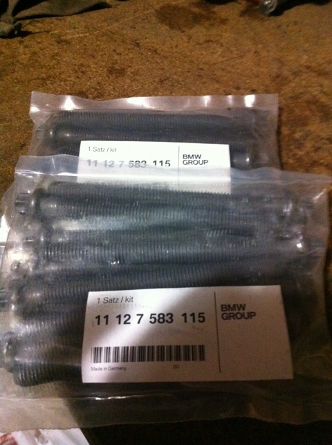 11127583115 Комплект болтов для головки блока цил. BMW | Запчасти на DRIVE2