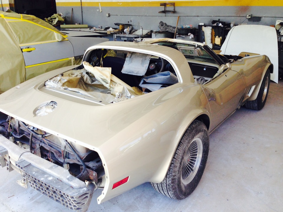 Цвет Silver beige metallic — Chevrolet Corvette C3, 5,7 л, 1982 года ...