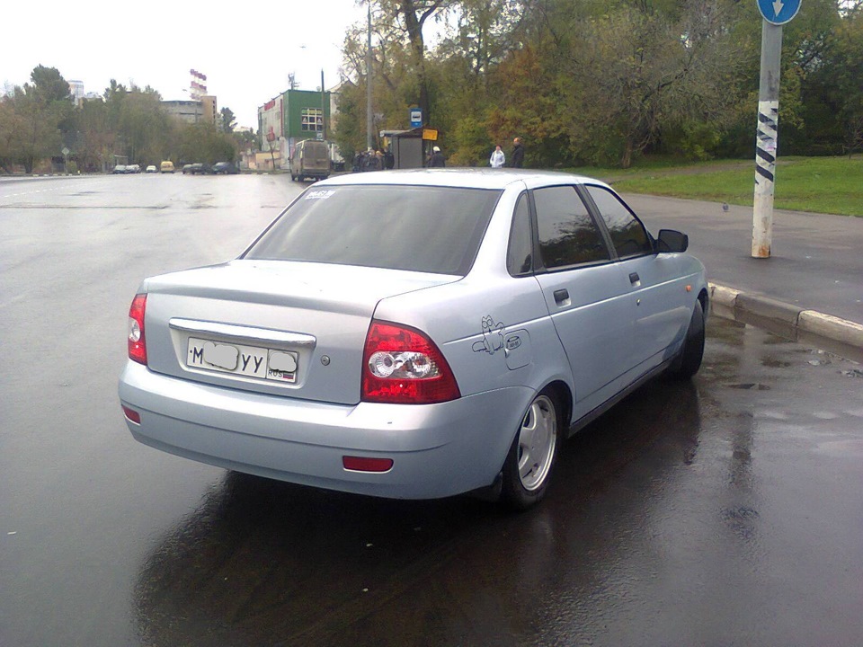 Ну и конечно же занижение — Lada Приора седан, 1,6 л, 2008 года ...