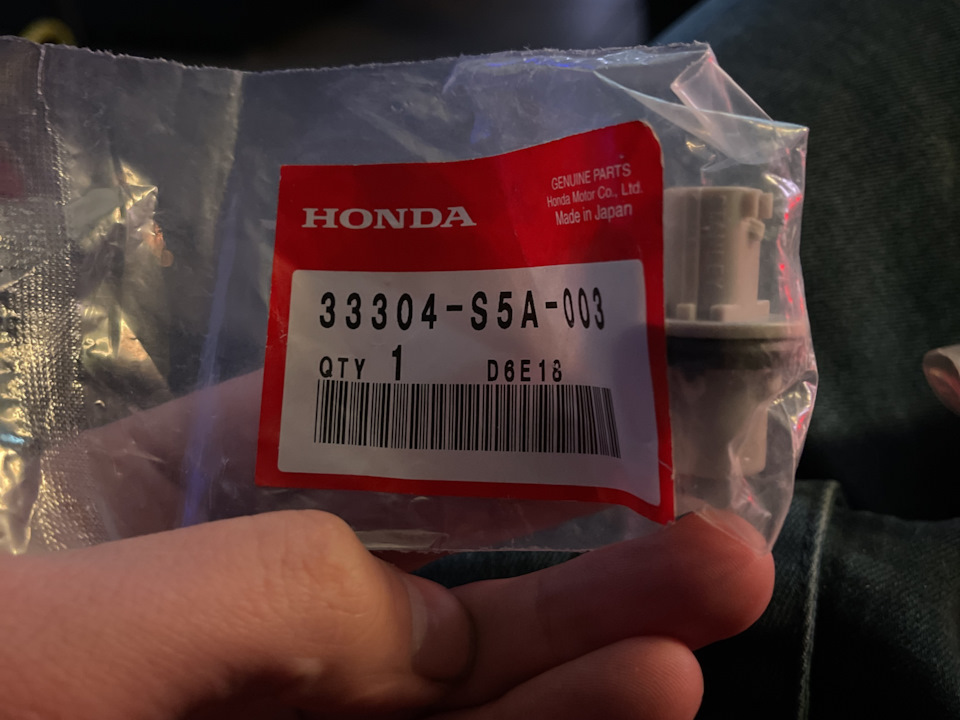 33304S5A003 Socket (t10) Honda | Запчасти на DRIVE2
