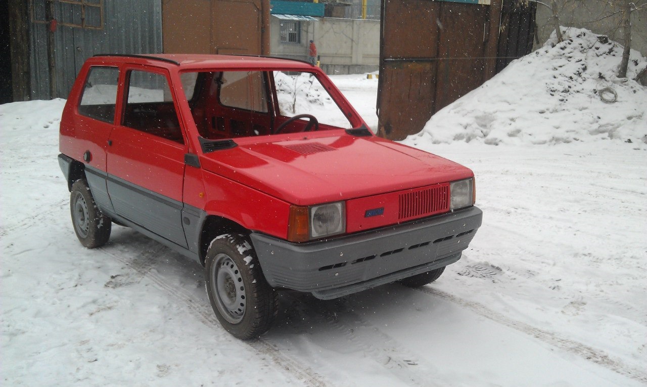 Еще раз фото на улице, после покраски. — FIAT Panda (1G), 1 л, 1985 ...